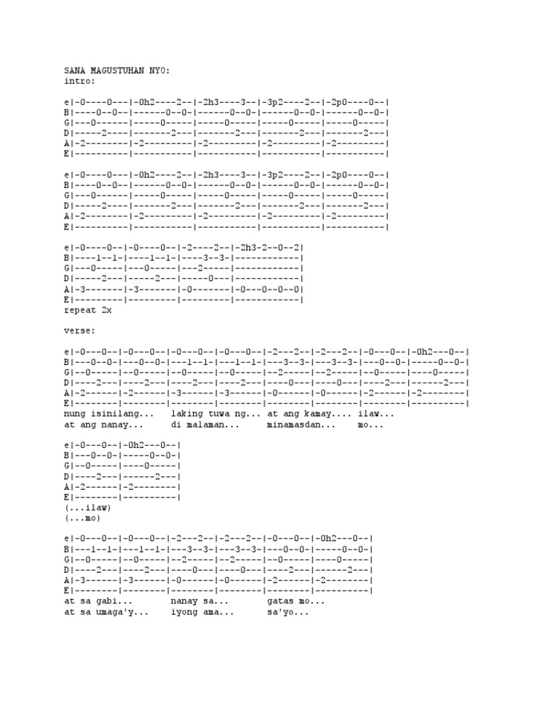 Anak by Freddy Aguilar Tab | PDF