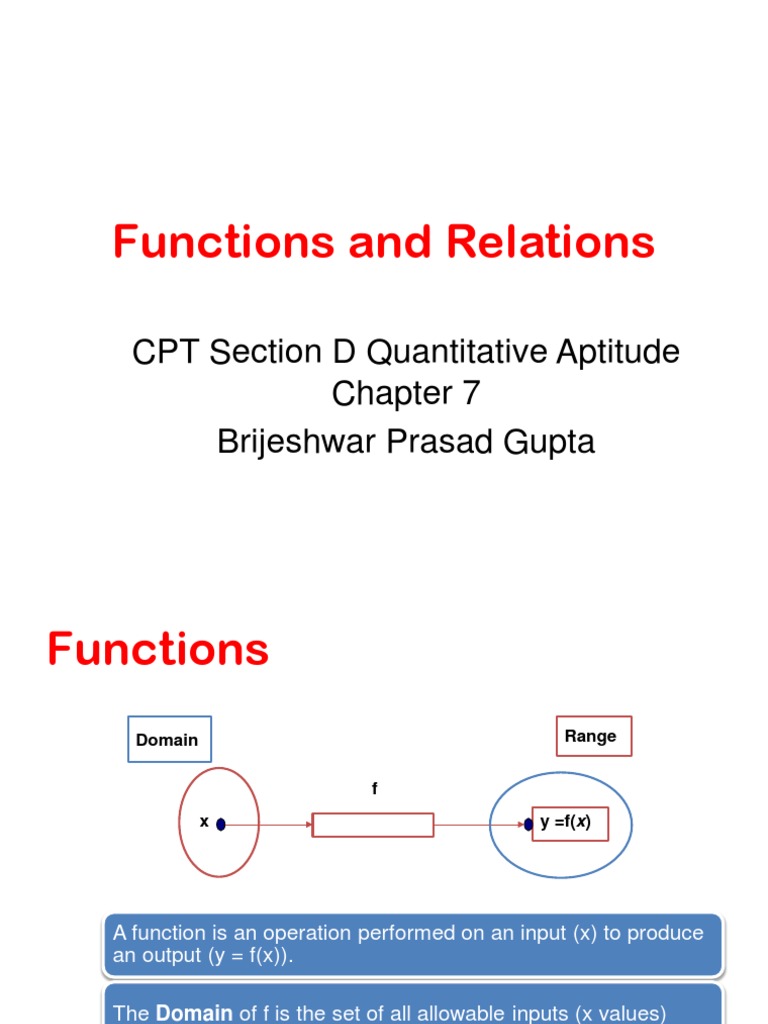 Functional Relation | PDF | Function (Mathematics) | Elementary Mathematics