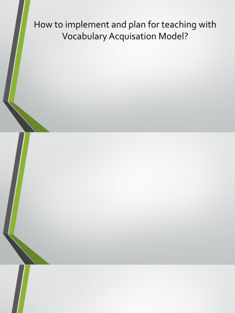 How To Implement and Plan For Teaching With Vocabulary Acquisation ...