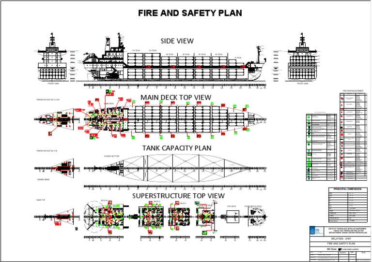 Side View: Fire and Safety Plan | PDF | Watercraft | Water Transport