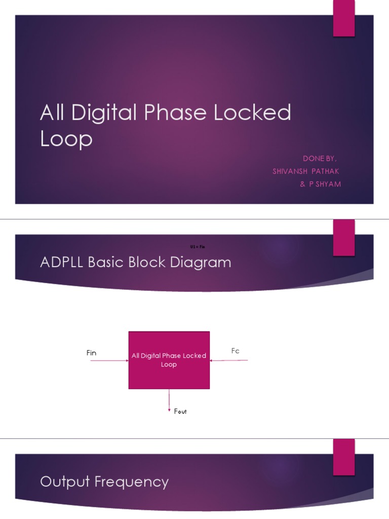 All Digital Phase Locked Loop | PDF