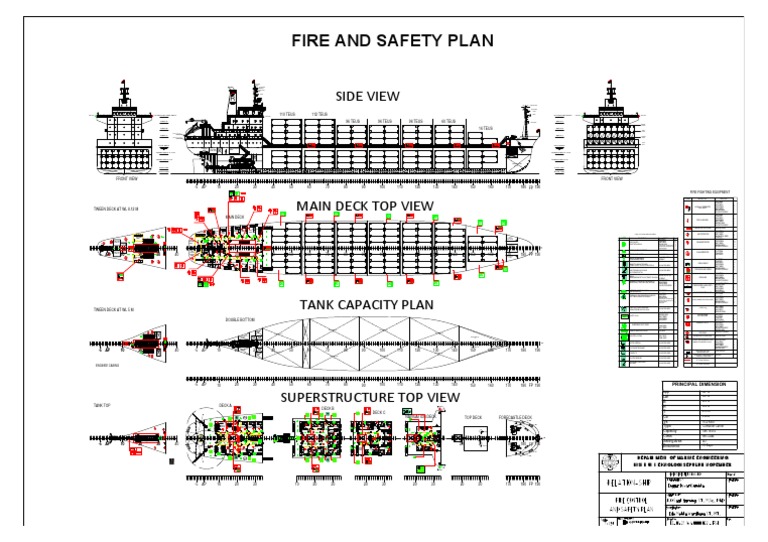 Side View: Fire and Safety Plan | PDF | Watercraft | Water Transport