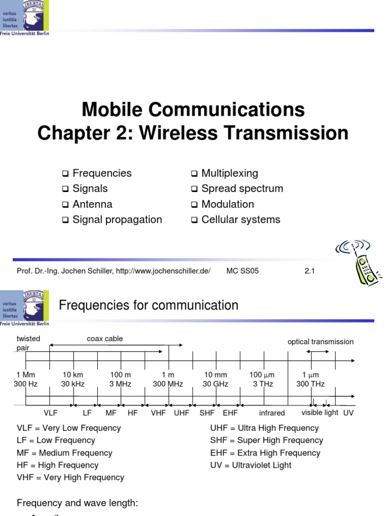 Mobile Communications Chapter 2: Wireless Transmission | PDF ...