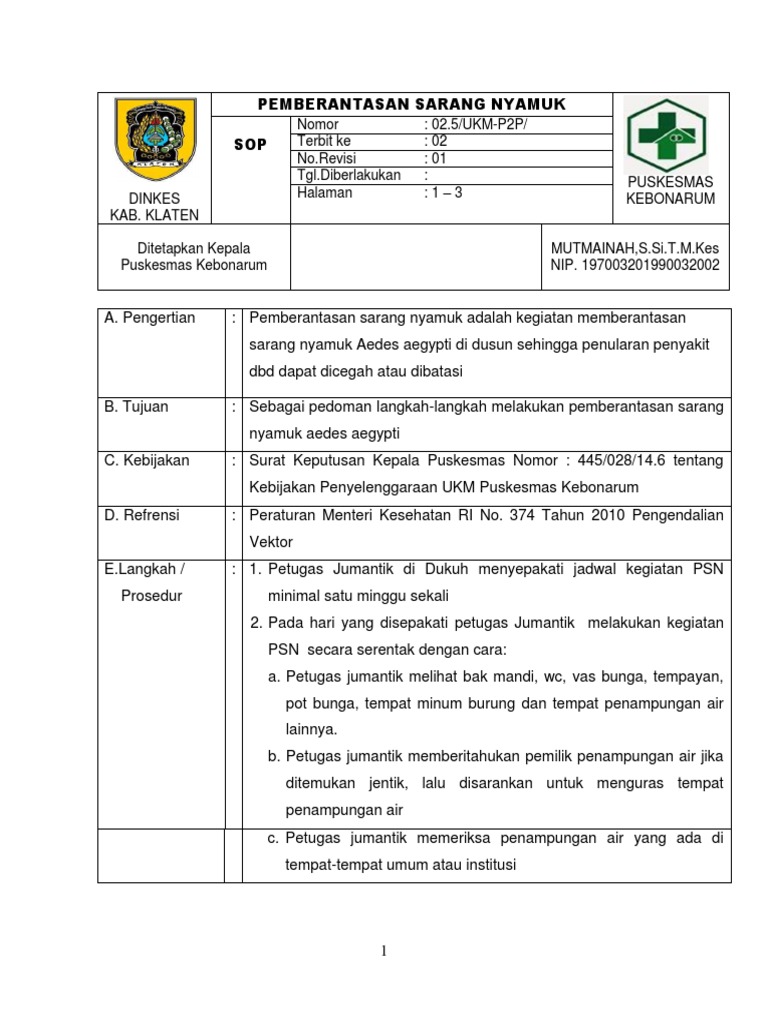SOP PSN | PDF