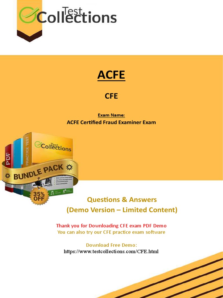 Questions & Answers (Demo Version - Limited Content) : ACFE Certified ...