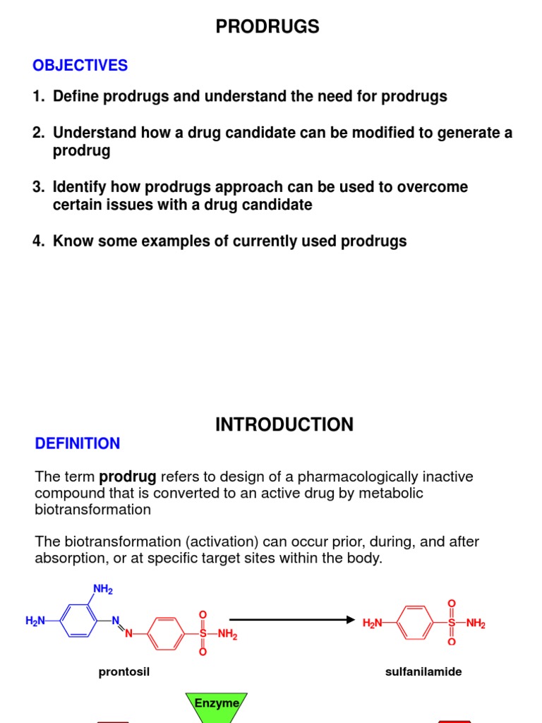 Prodrug | PDF | Amide | Hydrolysis