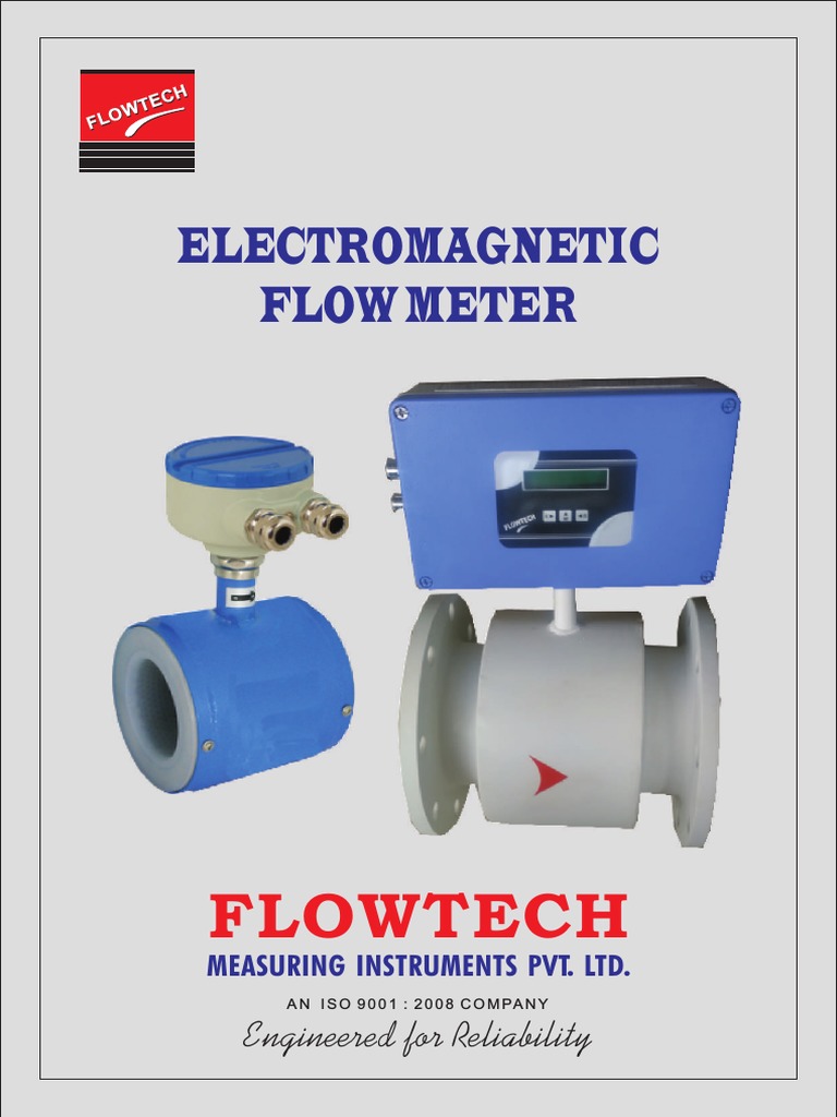 Electromagnetic Flow Meter: Flowtech | PDF | Flow Measurement ...