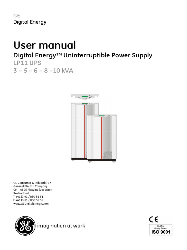 GE - LP11 Series 3-10KVA Technical Instructions | PDF | Fuse ...
