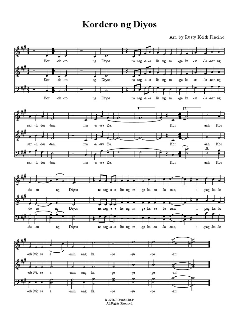 Kordero (Arboleda) | PDF