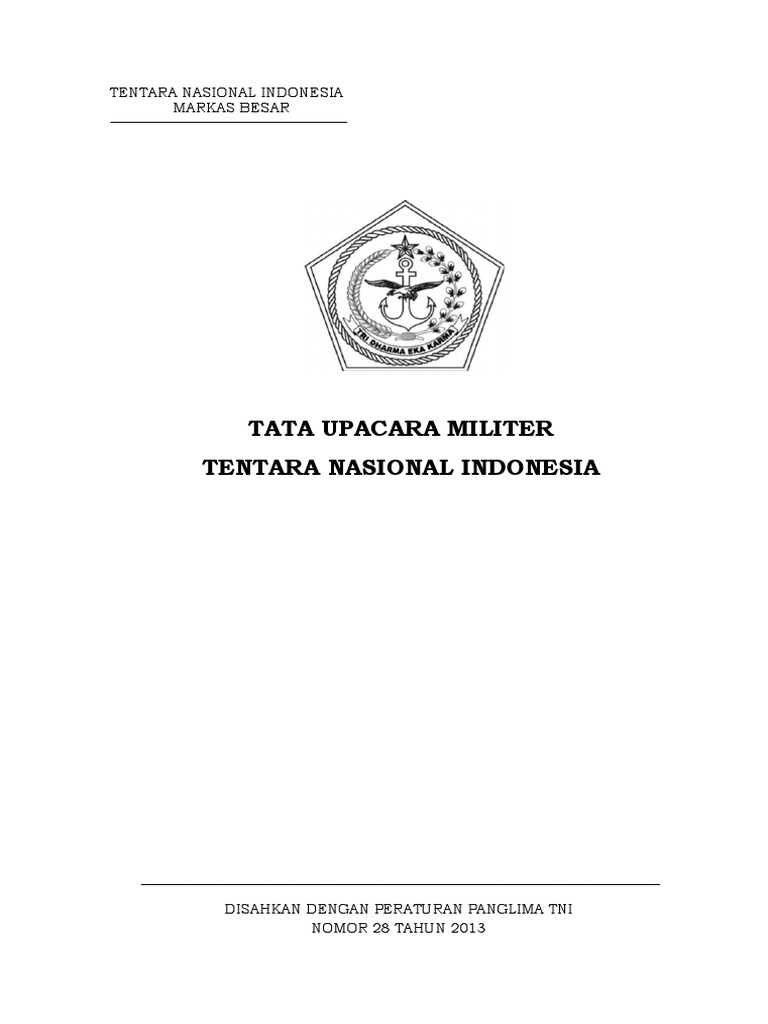 Tata Upacara Militer Tni 2013 PDF | PDF
