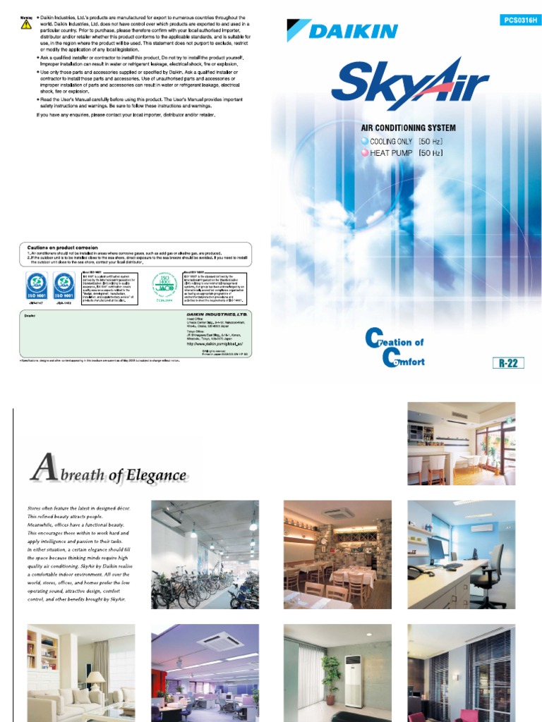 Ac Daikin PDF | PDF | Building Insulation | Heating, Ventilating, And ...