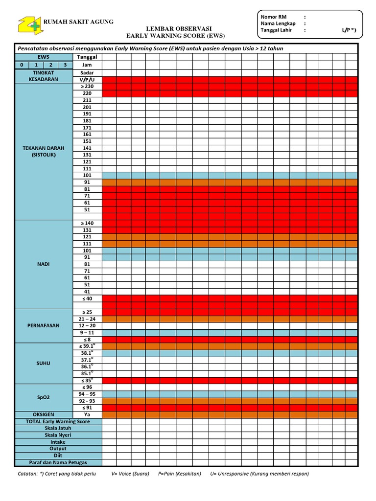 Form Ews Dewasa | PDF