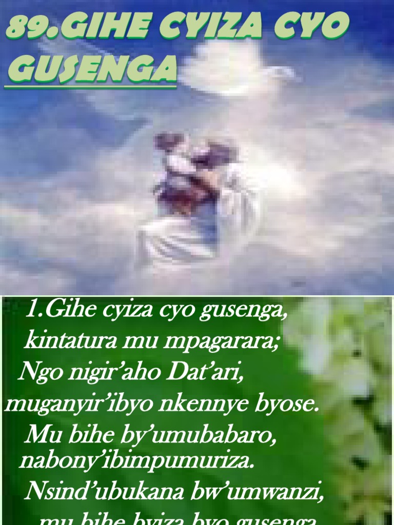 89.gihe Cyiza Cyo Gusenga | PDF