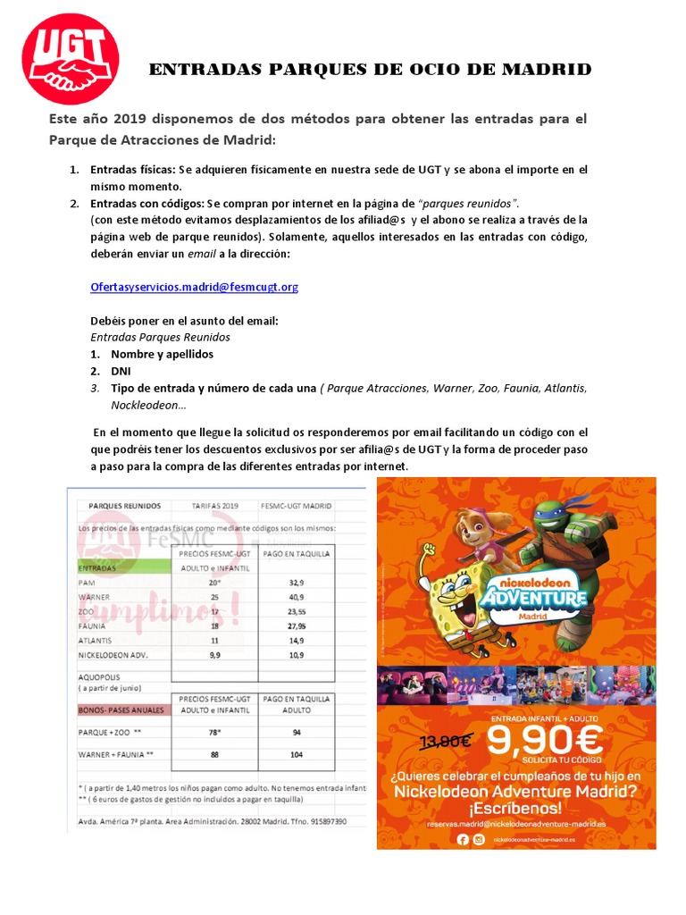 Parque Atracciones | PDF