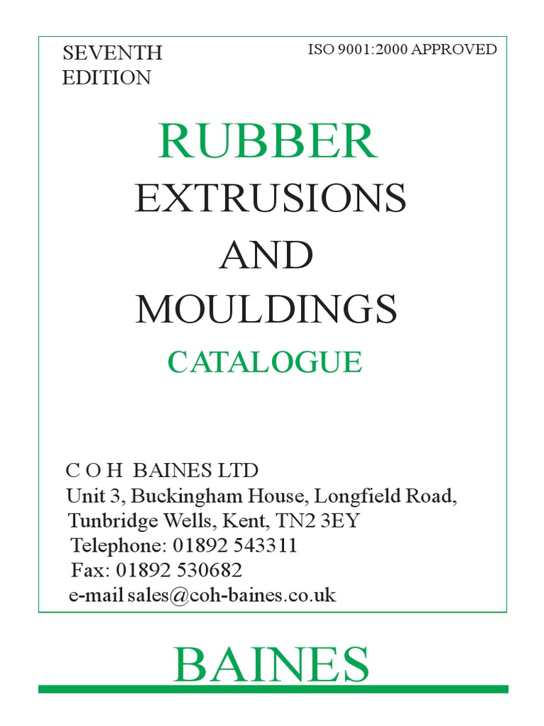 Rubber Extrusions Catalogue | PDF | Materials | Plastic