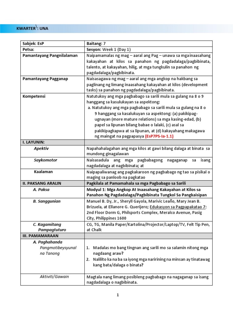 Grade 7 Quarter 1 Merged PDF | PDF
