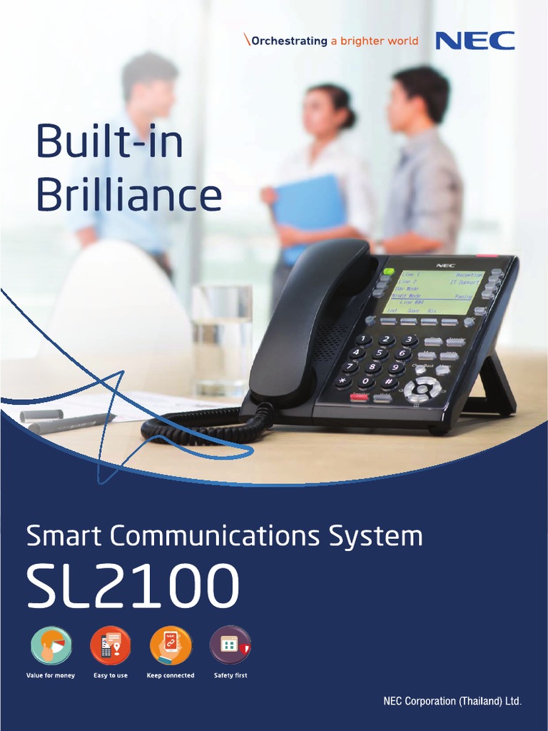 NEC SL2100 Datasheet | PDF | 9 1 1 | Graphical User Interfaces