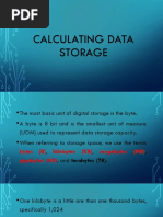 Calculating Data Storage | PDF