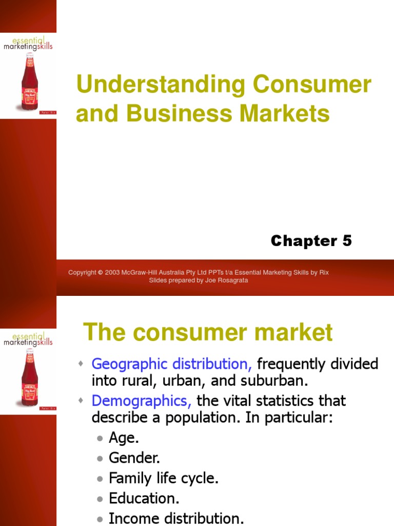 Understanding Consumer and Business Markets | PDF | Marketing | Behavior
