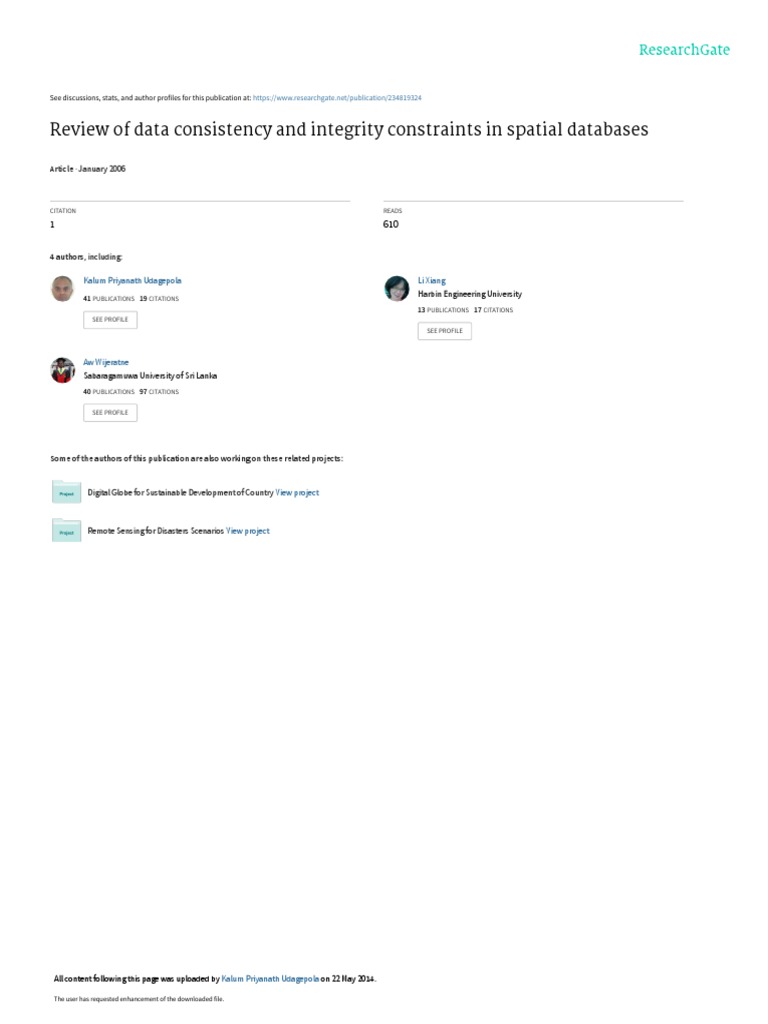 Review of Data Consistency and Integrity Constraint | PDF | Relational Database | Databases