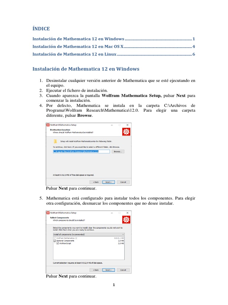 Instalacion de Mathematica For Students 12 | PDF | Mac OS | Archivo de ...