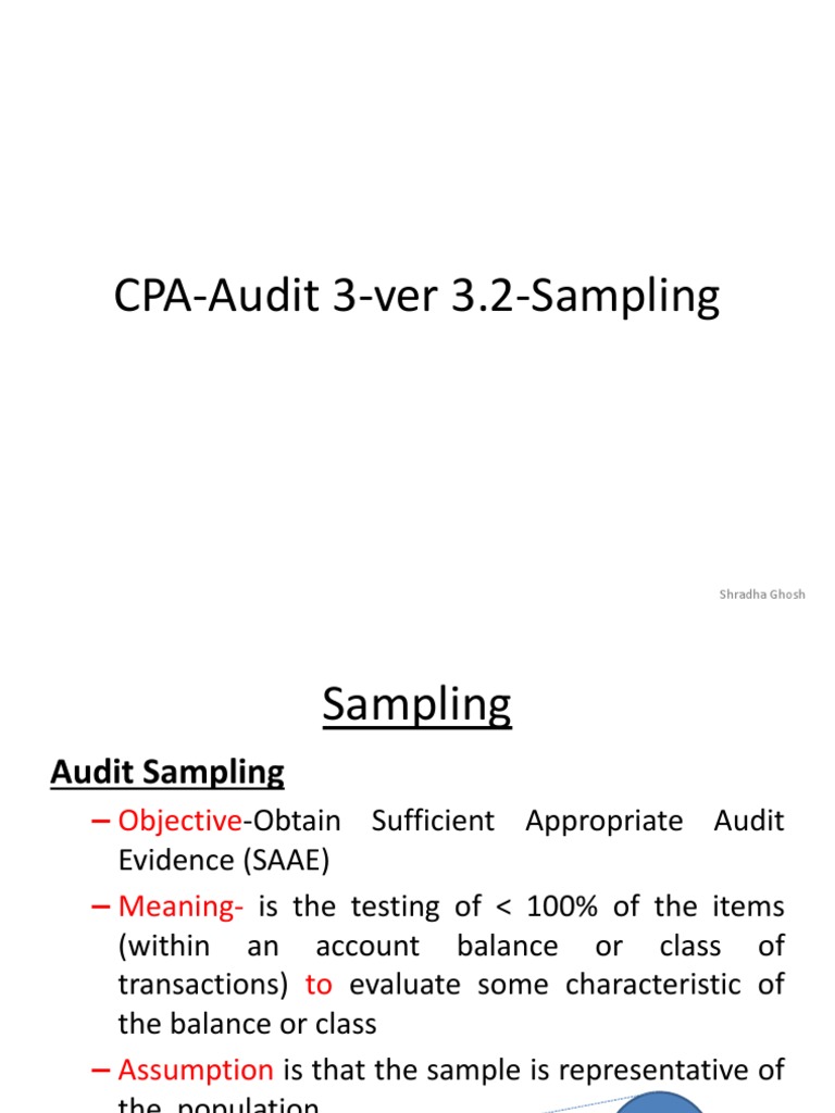 Sampling Audit | PDF | Audit | Confidence Interval