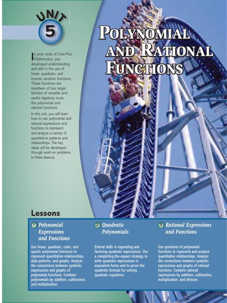 Polynomial and Rational Functions PDF | PDF | Polynomial | Function (Mathematics)