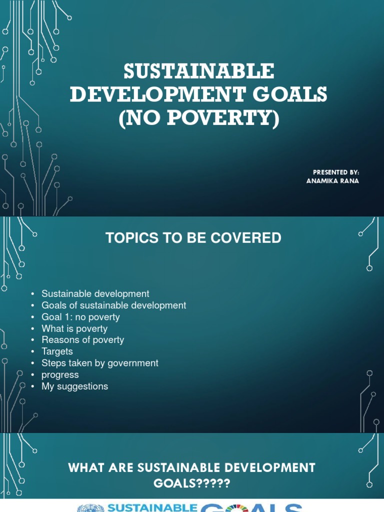 Sustainable Development Goals (Goal1) | PDF | Poverty | Poverty ...