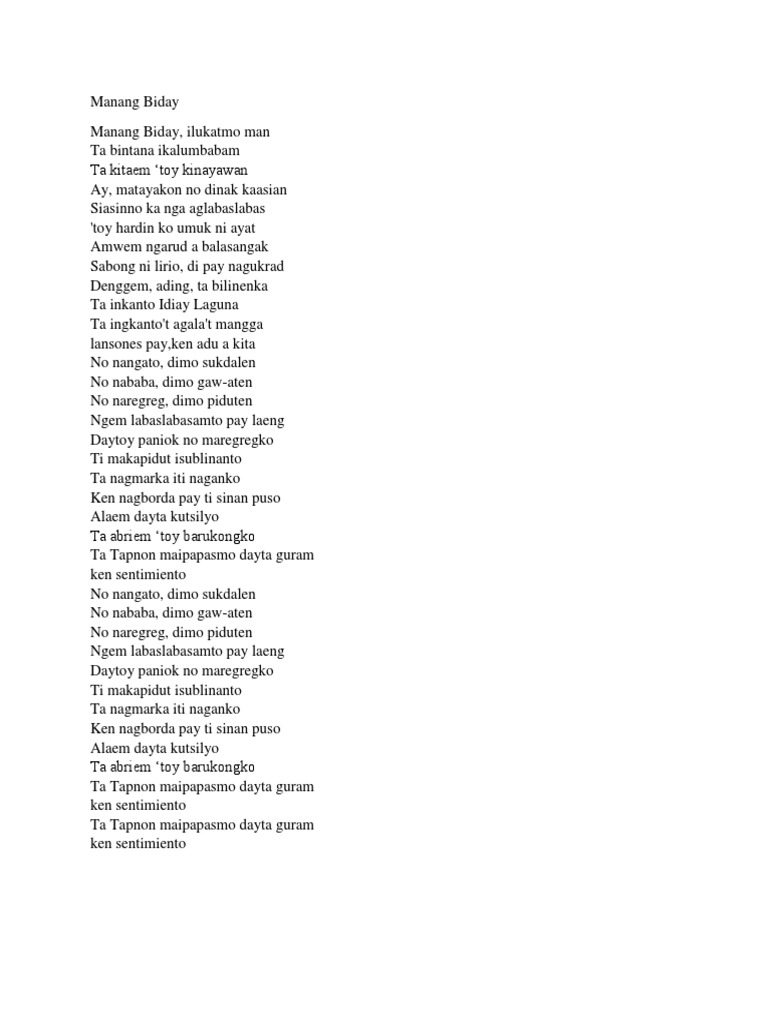 Ilokano Songs | PDF | Philippines