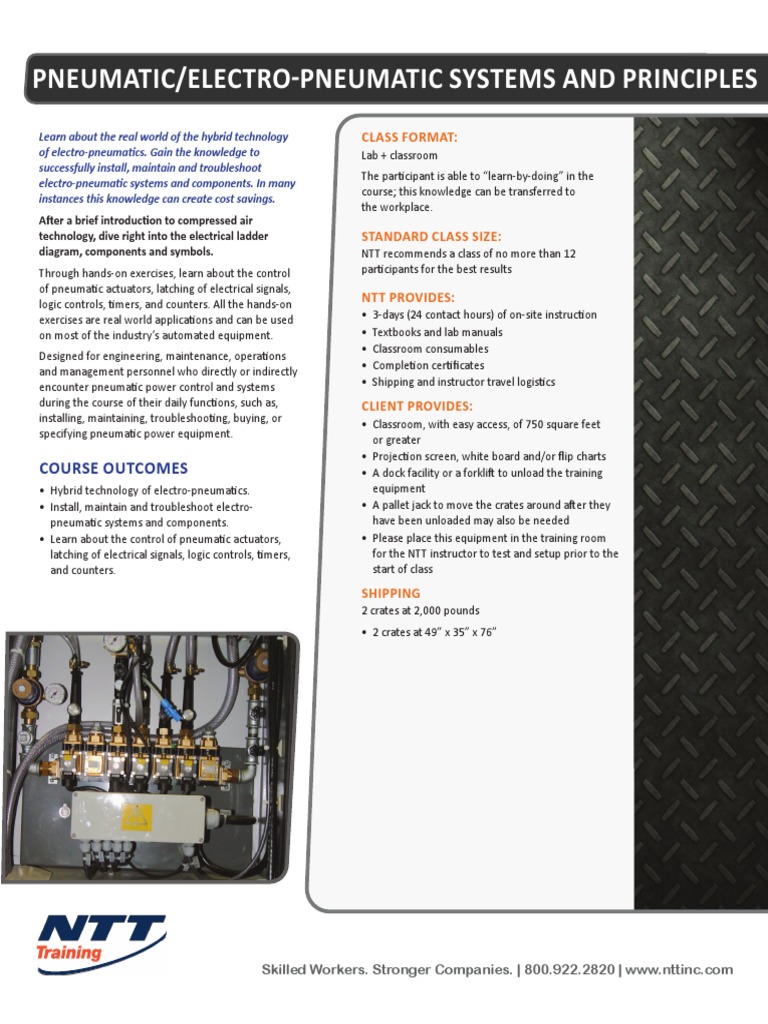 Pneumatic/Electro-Pneumatic Systems and Principles: Course Outcomes ...
