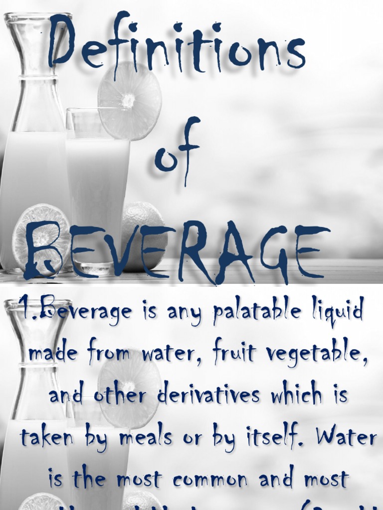 Types of Beverages | PDF | Ale | Drink