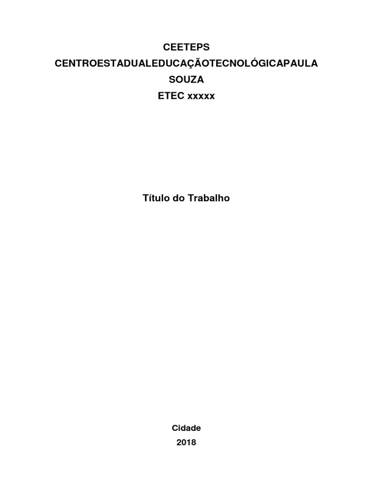 Template Do TCC - Etec | PDF | Gestão de Tecnologia da Informação ...