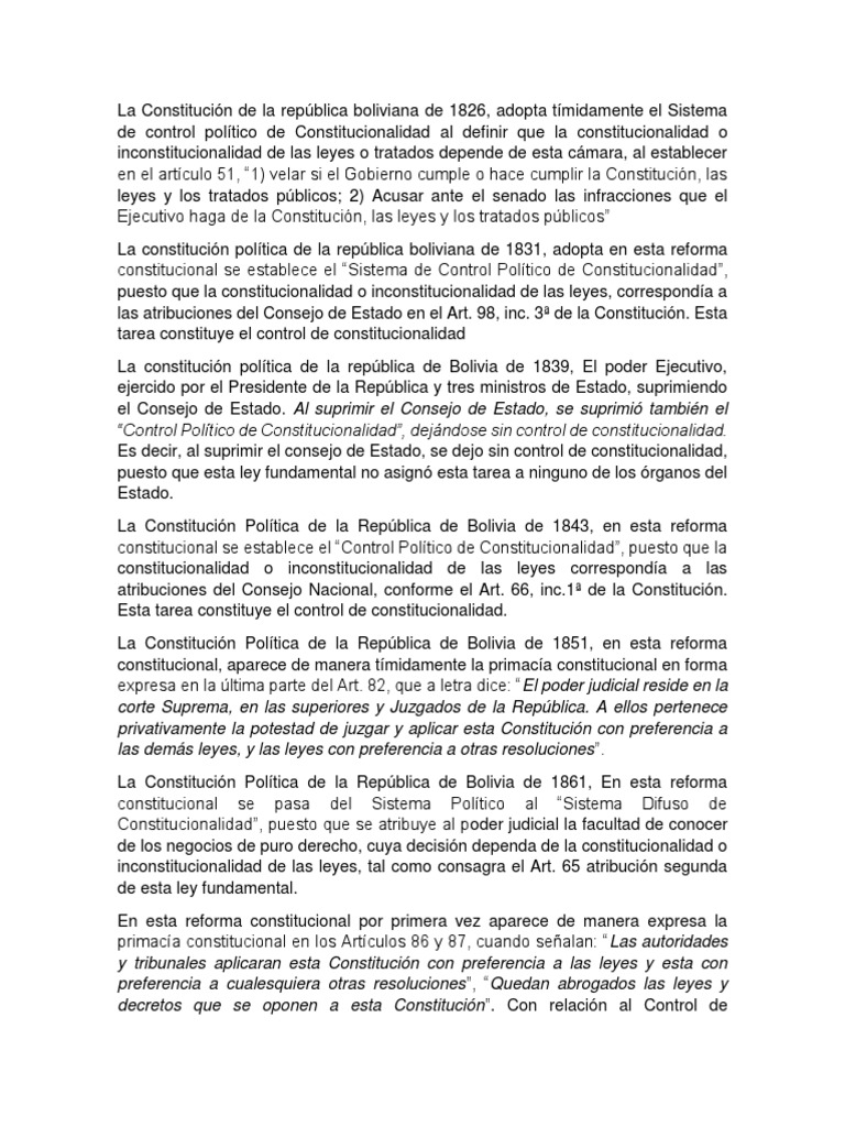 La Constitución de La República Boliviana de 1826 | Constitución ...