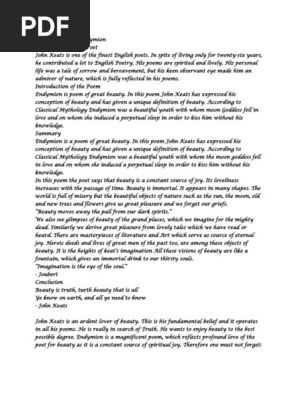 Endymion Poem ENDYMION: A POETIC ROMANCE | ILLUMINATED BOOKS, JOHN