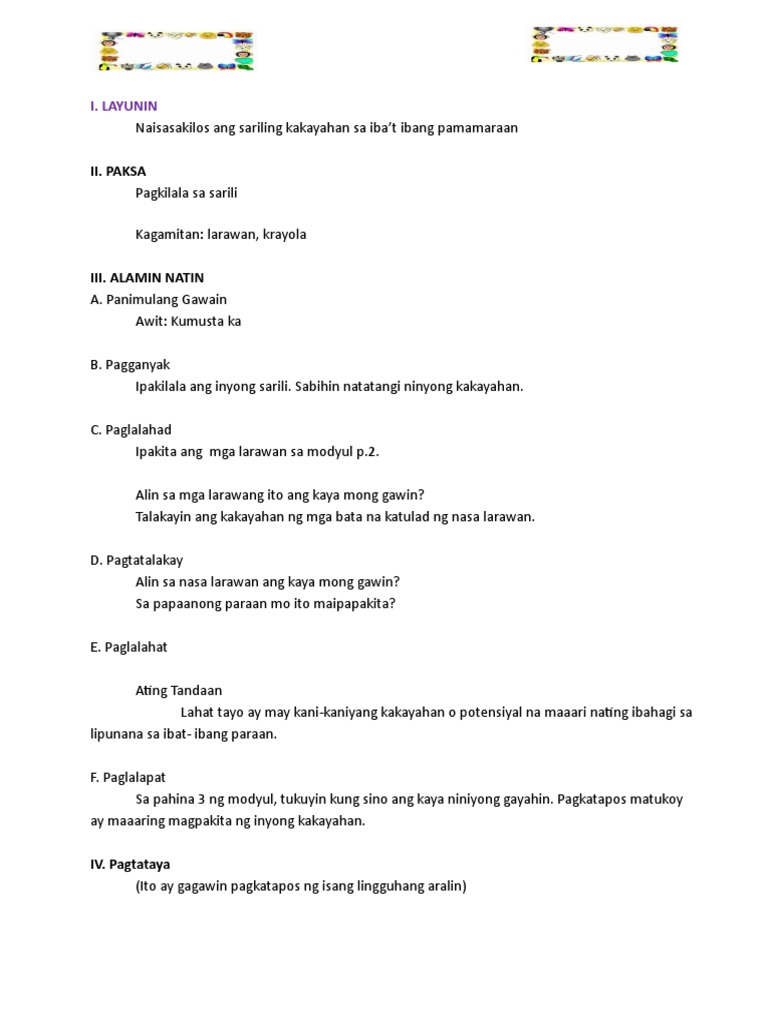 Lesson Plan in ESP | PDF