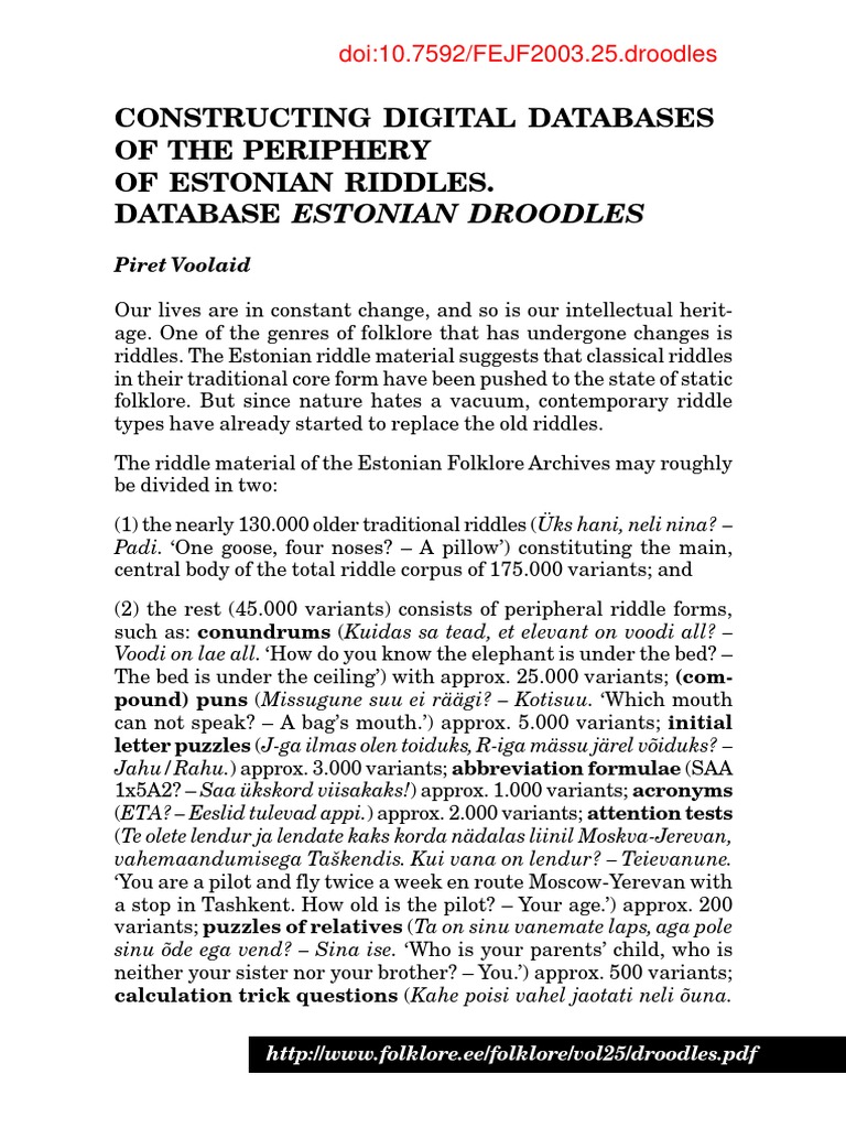 Droodles PDF | PDF | Databases | Information Science