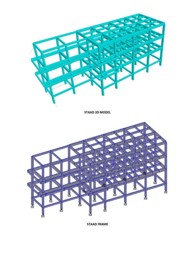 Staad Model | PDF | Earthquakes | Disaster And Accident