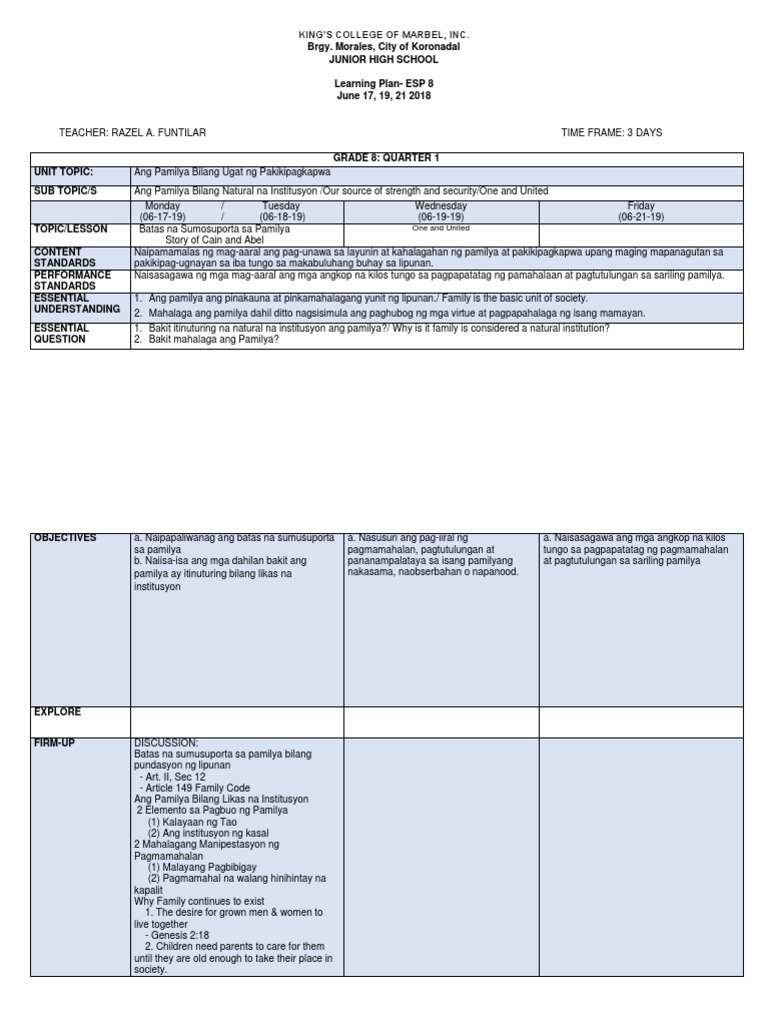 G8 LPs 1st Eval. W2 | PDF