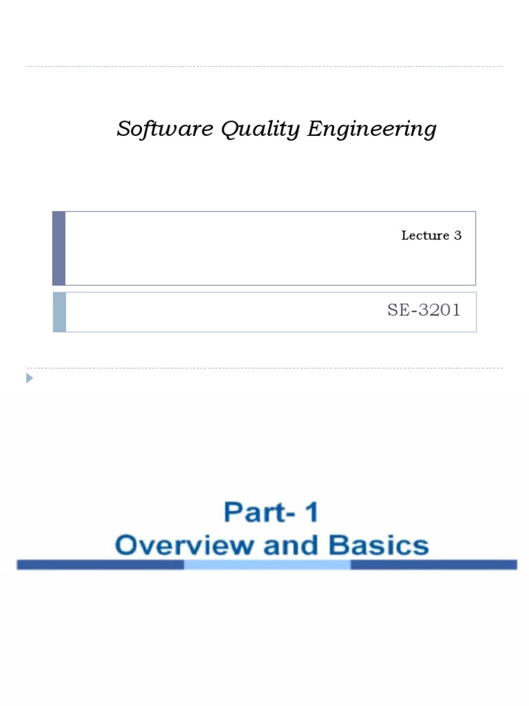 Software Quality Engineering | PDF