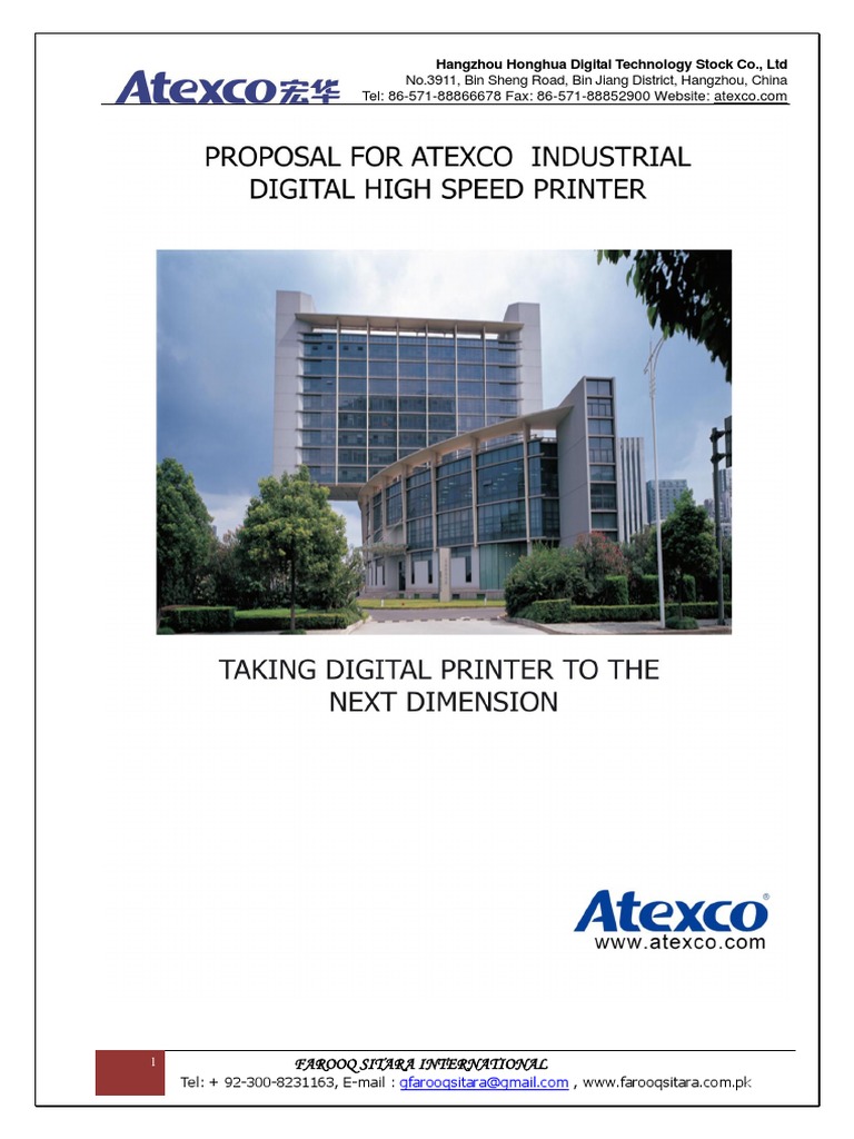 Atexco VEGA 3180DT Digital Textile Printer | Printer (Computing) | Fax