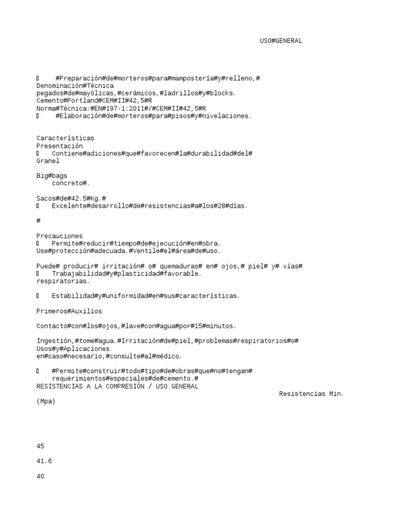 Precio y uso del cemento Quisqueya | PDF | Arte