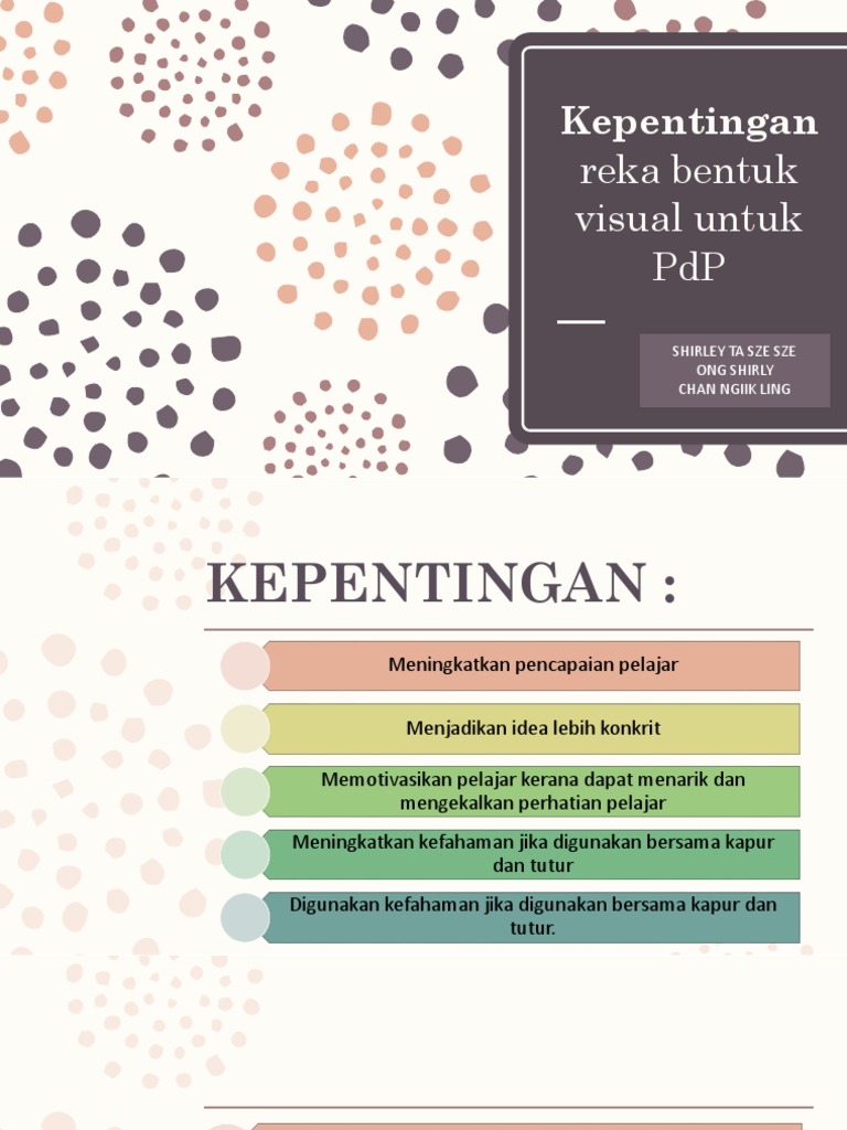 Kepentingan Reka Bentuk Visual Untuk PDP | PDF