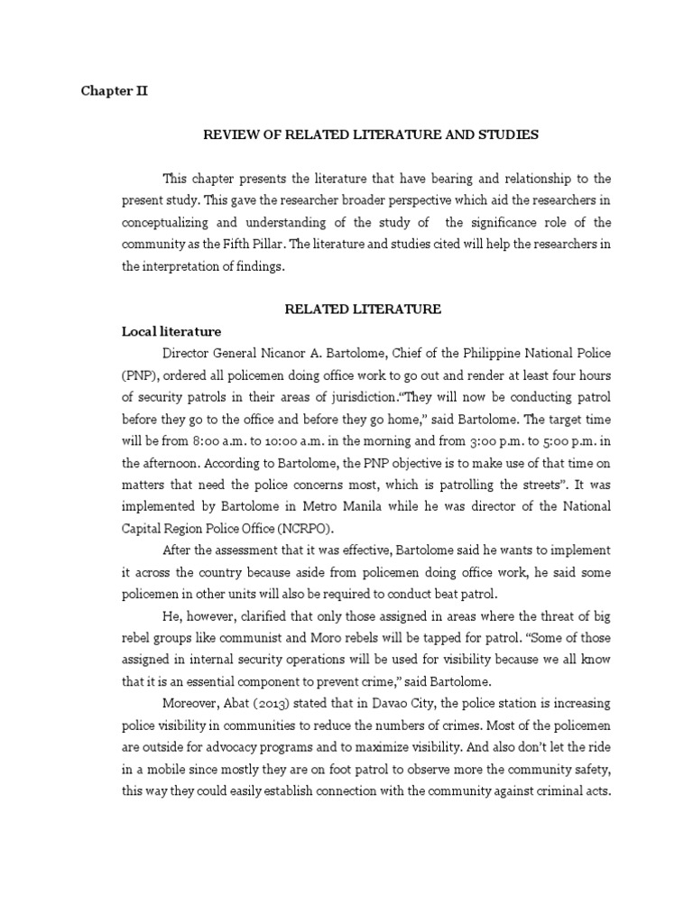 Chapter 2 RRL | PDF | Community Policing | Police