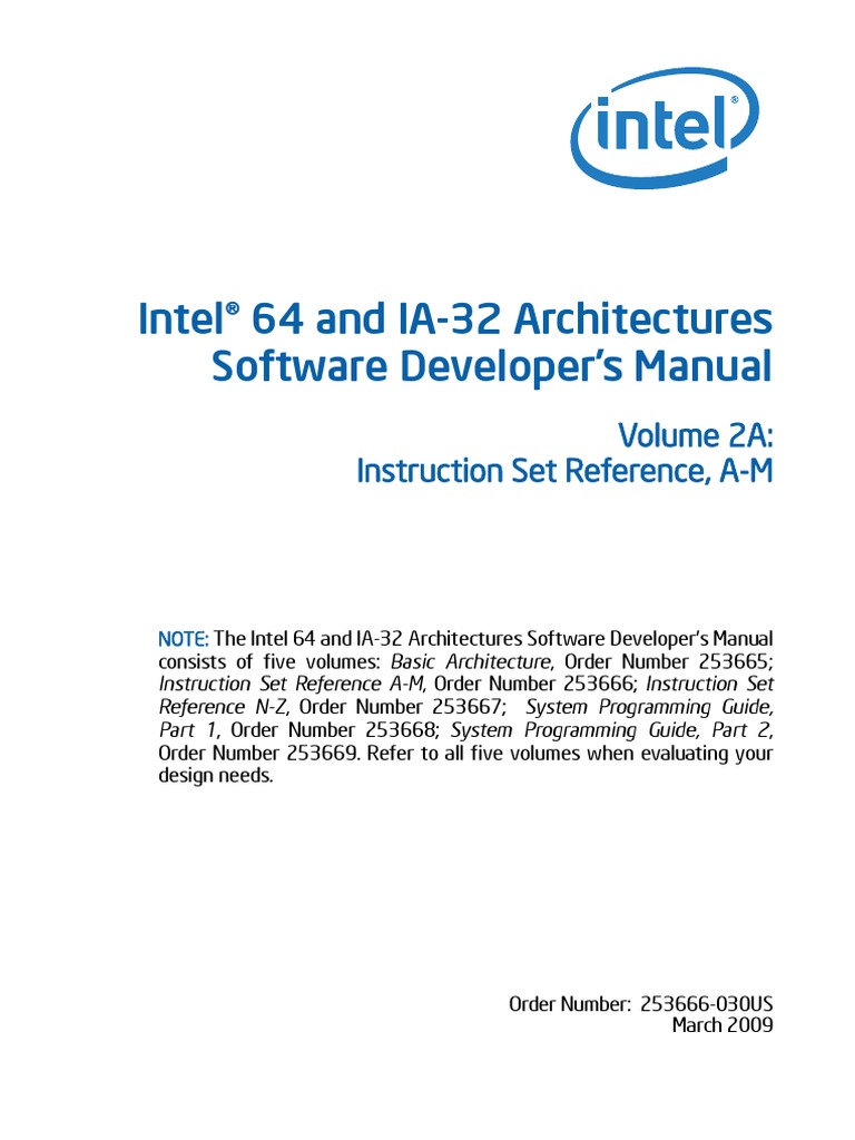 Intel 64 Architecture 2 | PDF | Areas Of Computer Science | Computer ...