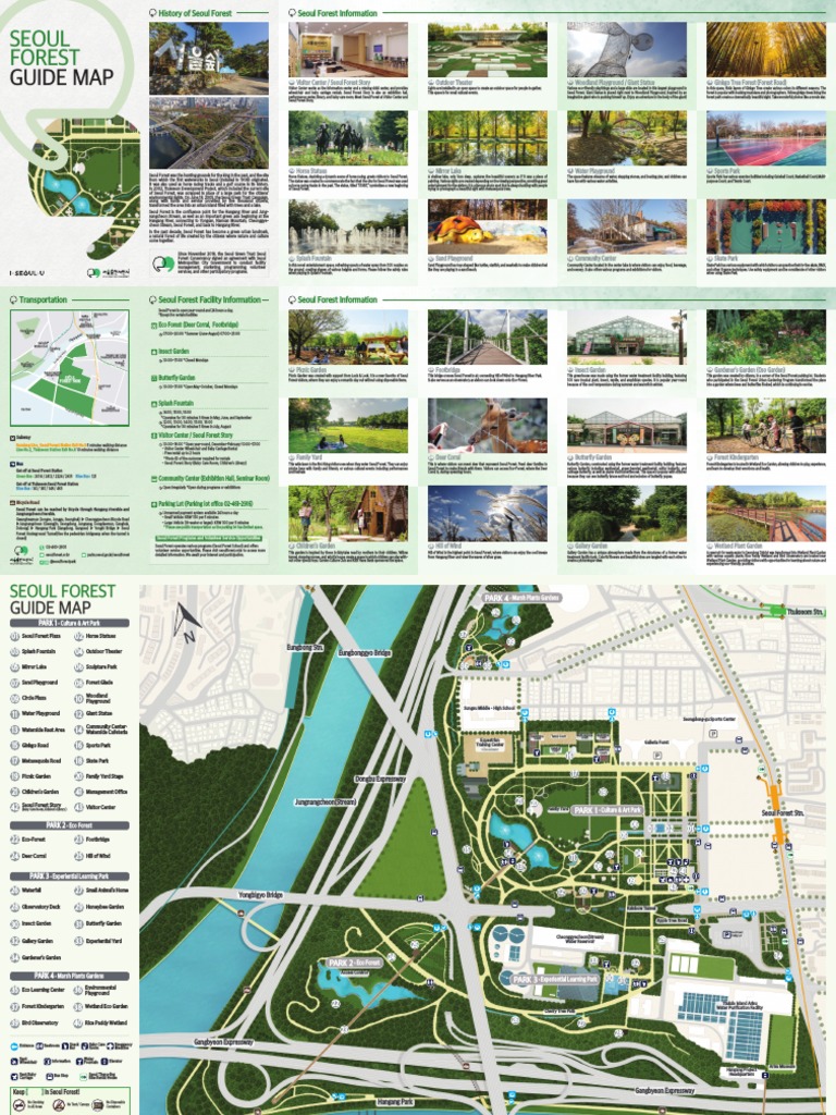 Guide Map: Seoul Forest | PDF | Seoul | Parks