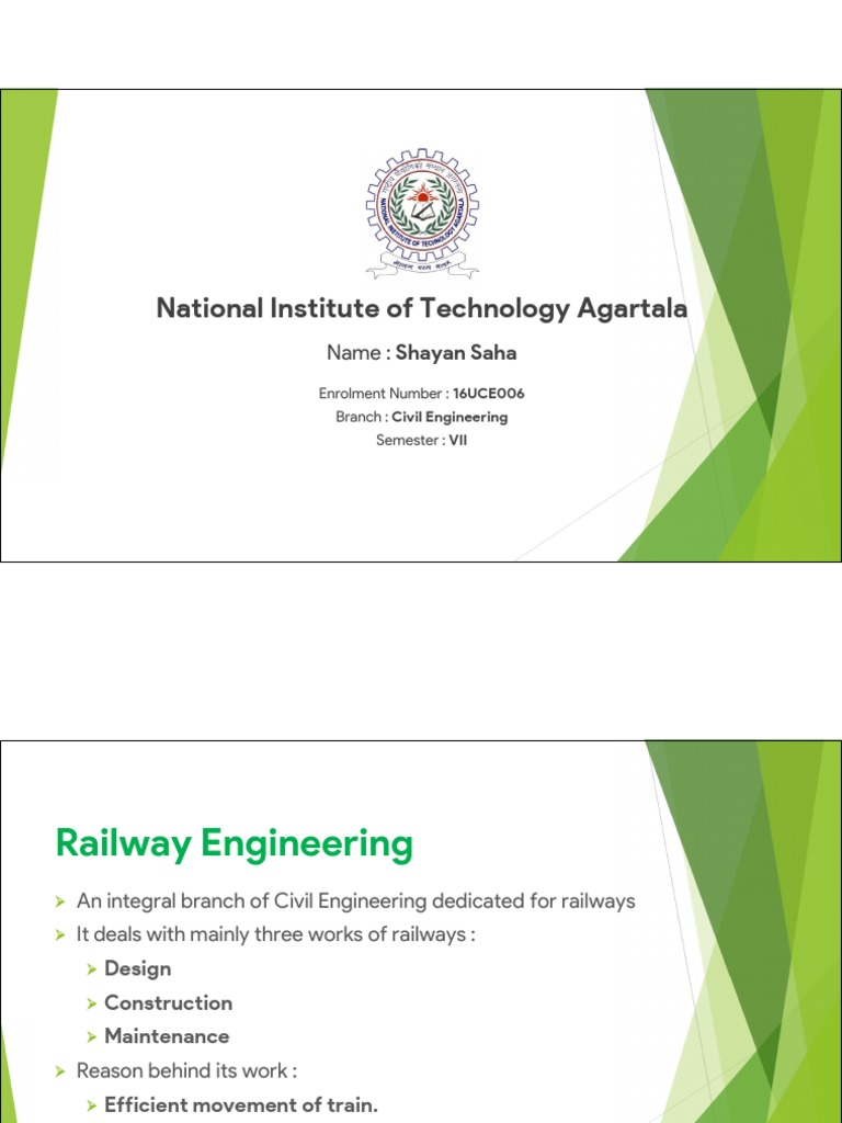 Components of Railway Engineering | PDF | Track (Rail Transport) | Rail ...