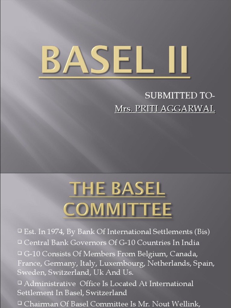 Submitted To-Mrs. Priti Aggarwal | PDF | Banks | Operational Risk