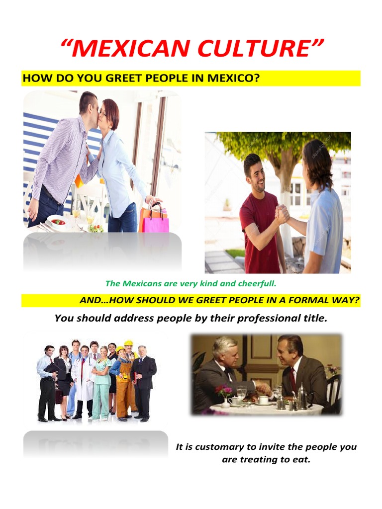"Mexican Culture": How Do You Greet People in Mexico? | Download Free ...