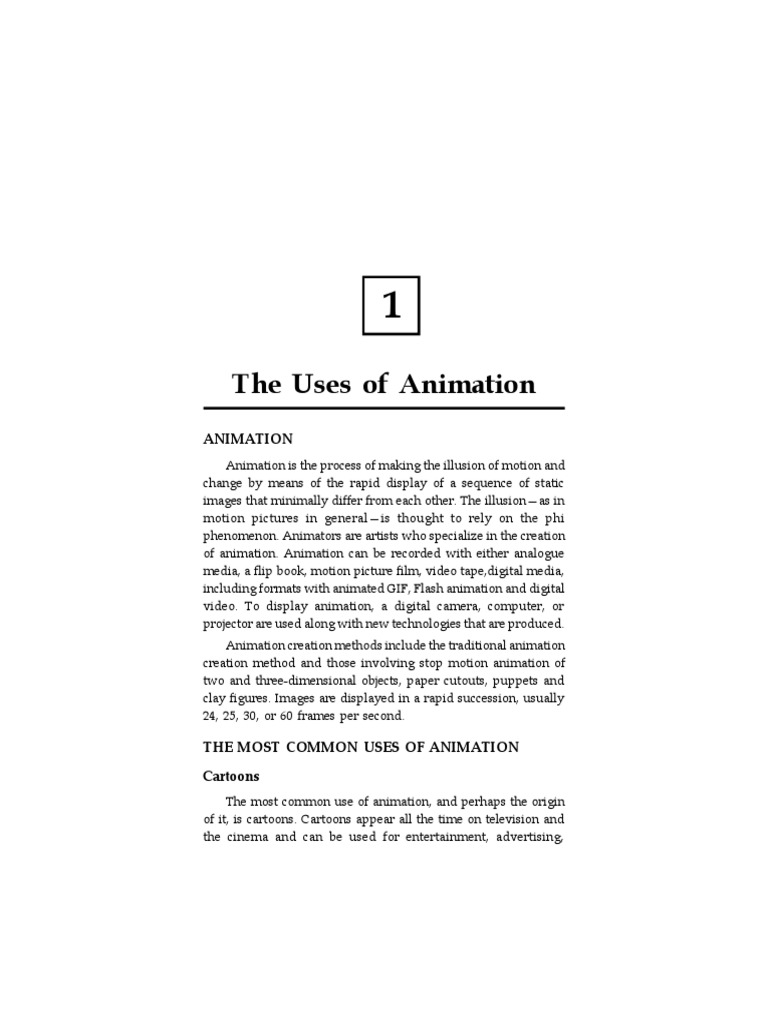 Aspects of Animation - Steps To Learn Animated Cartoons | PDF ...