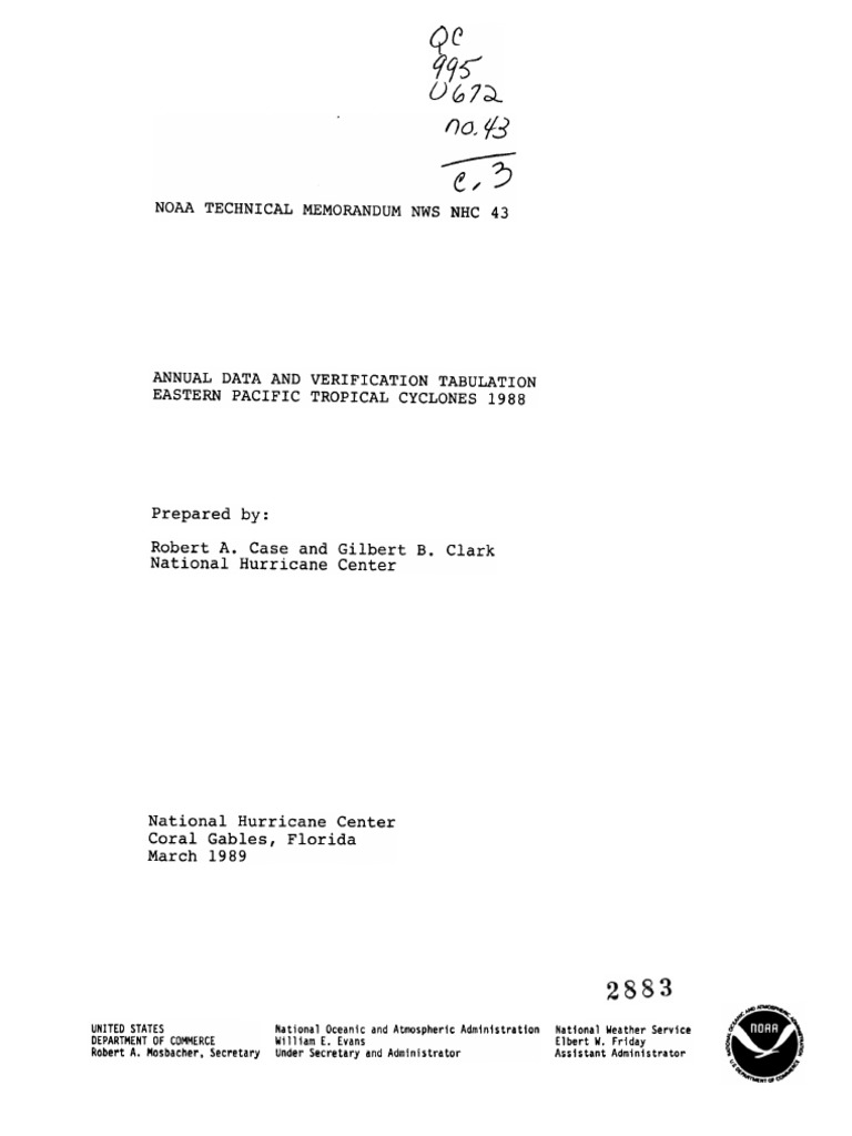 NWS NHC 1989 43 | Download Free PDF | National Weather Service ...